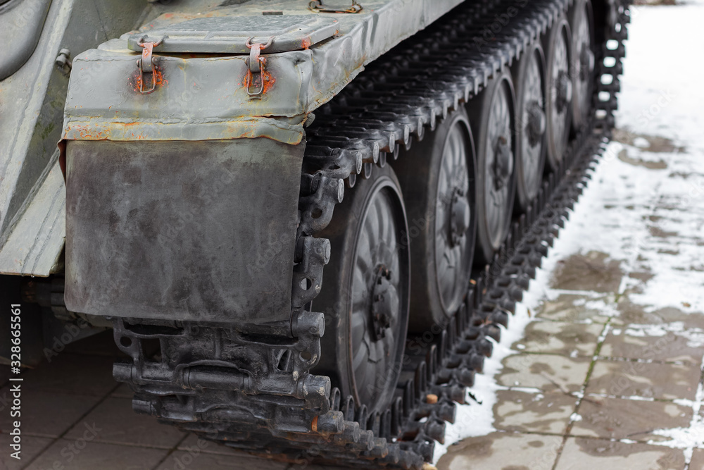 wheels tank treads battle transportation force military Stock Photo ...