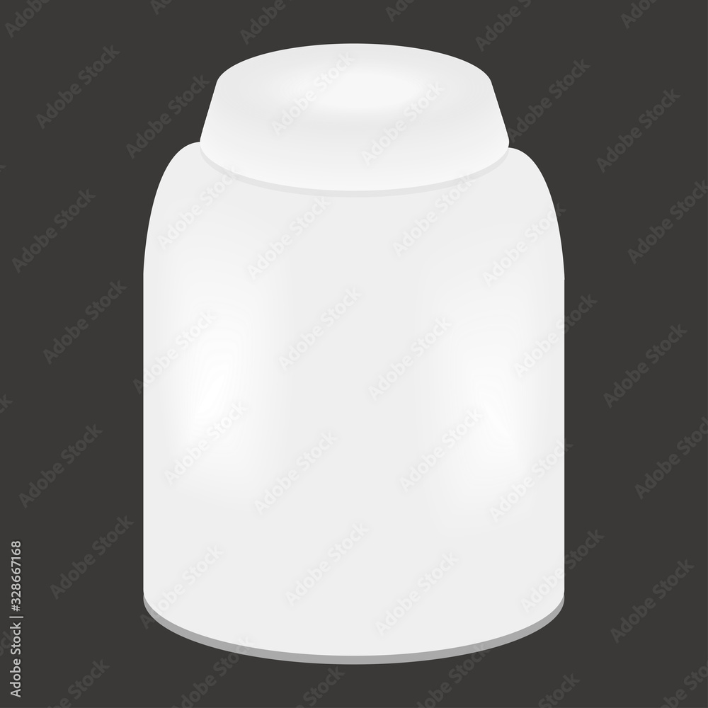 Realistic picture of jar. Vector illustration Stock Vector | Adobe Stock