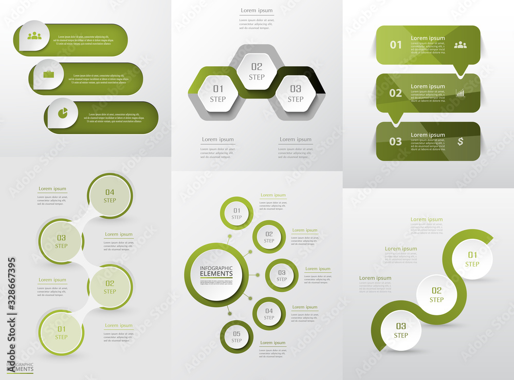Vector infographics set. Stock Vector | Adobe Stock