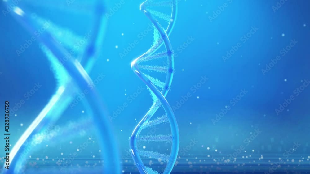 DNA blue background Stock Video | Adobe Stock