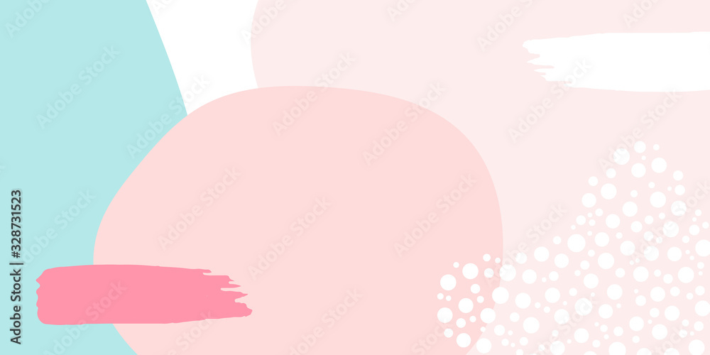 Peach pink tosca light white abstract memphis background. Vector ...