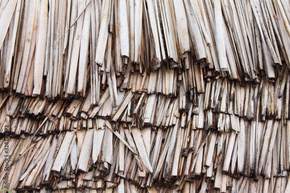 Thatched Reed Roof Stock Photo | Adobe Stock