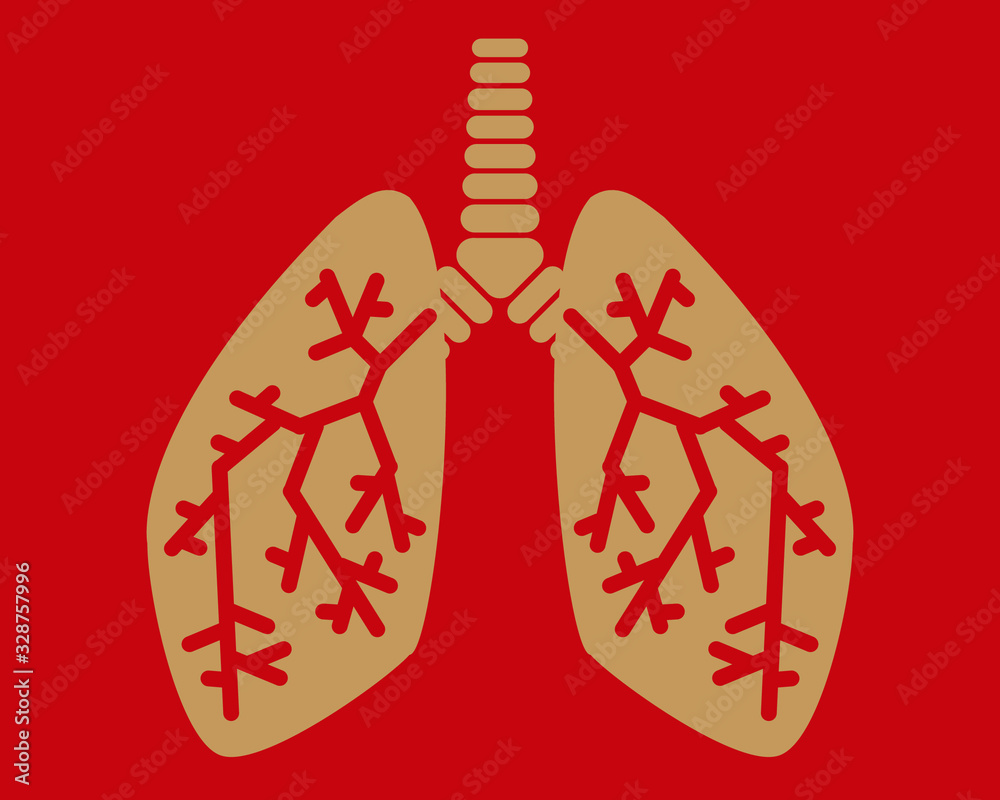 Human lung graphic. health, life, respiratory system, breathe. Anatomy ...