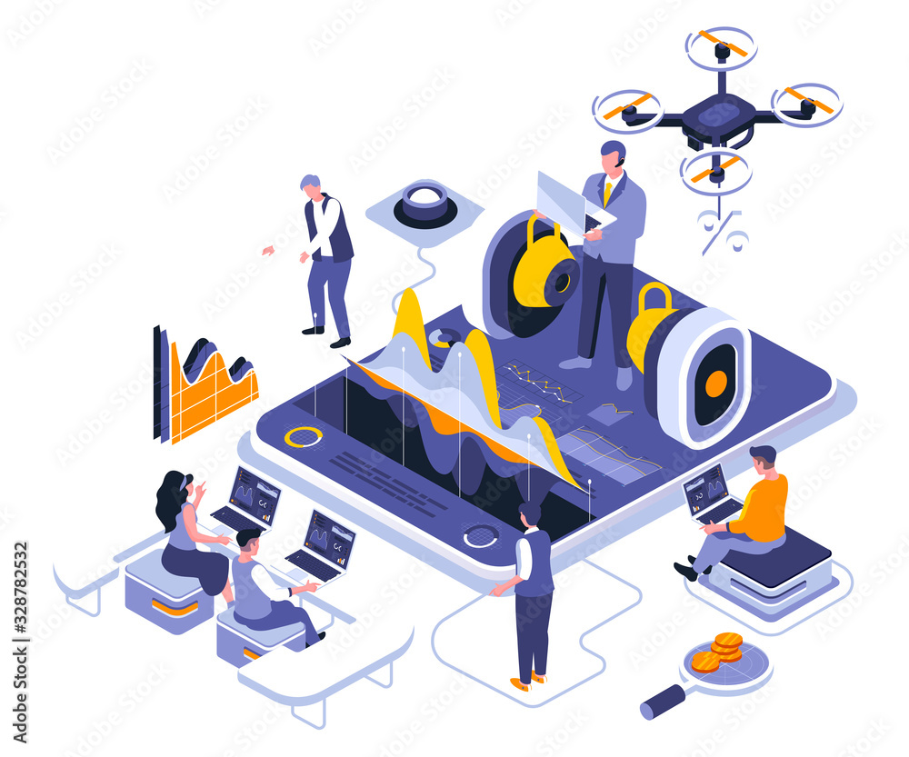 Business training landing page vector template. Coaching session with ...