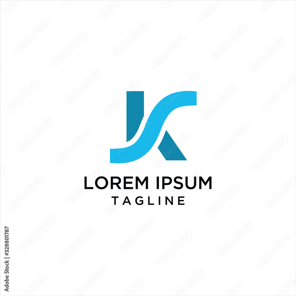 Letter S K, K S Logo Design Inspiration Vector Illustration Stock ...
