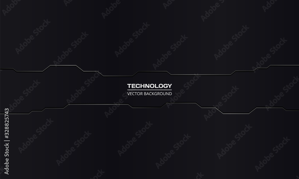 Black abstract metallic frame layout design technology innovation ...