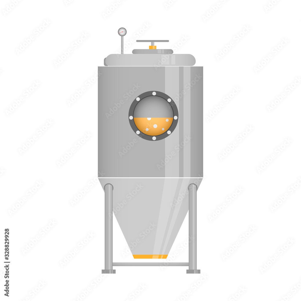 Chemical reactor. Chemistry. Vector illustration Stock Vector | Adobe Stock