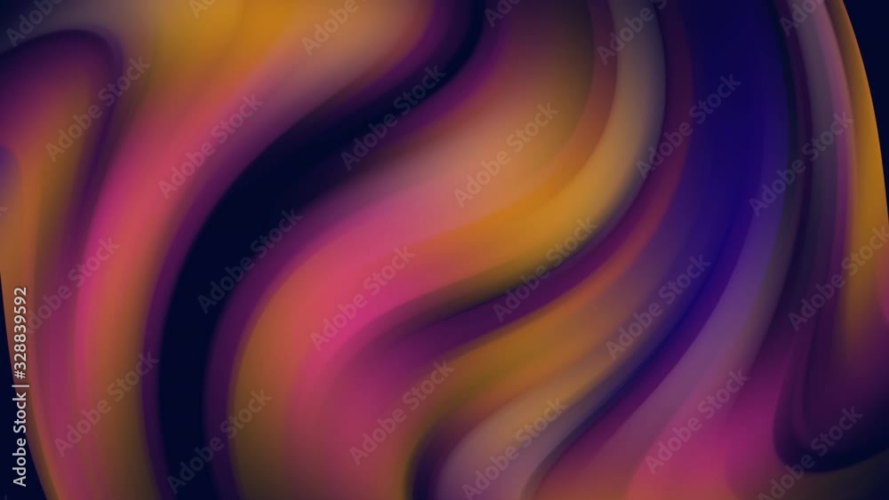 4k Abstract twisted gradient background. 3d render of fluid gradients ...