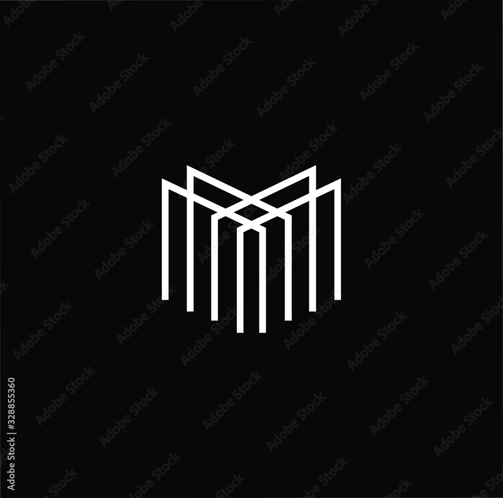Initial based modern and minimal Logo. M MM MMM letter trendy fonts ...