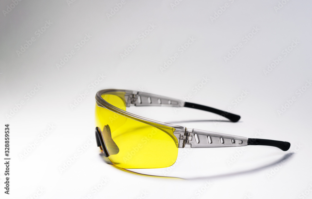 Construction glasses for eye safety . Means of individual protection of ...
