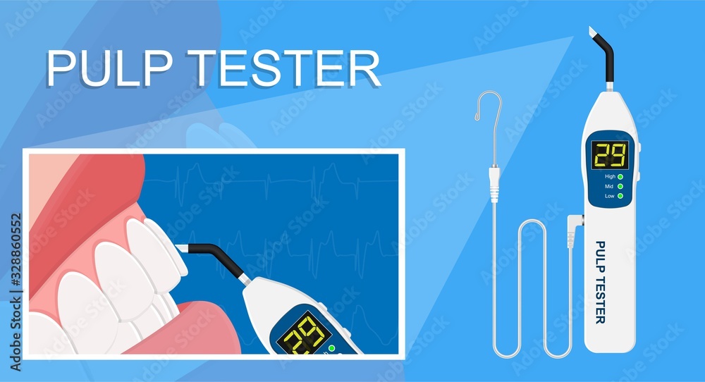 pulp tester medical lab oral pain tool teeth ache aid gum probe check ...