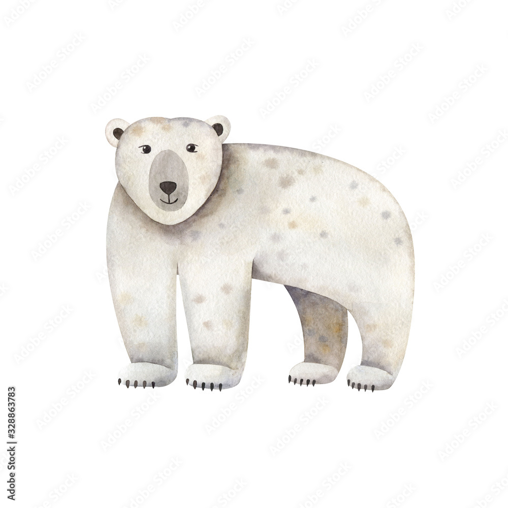 Polar Bear Watercolor