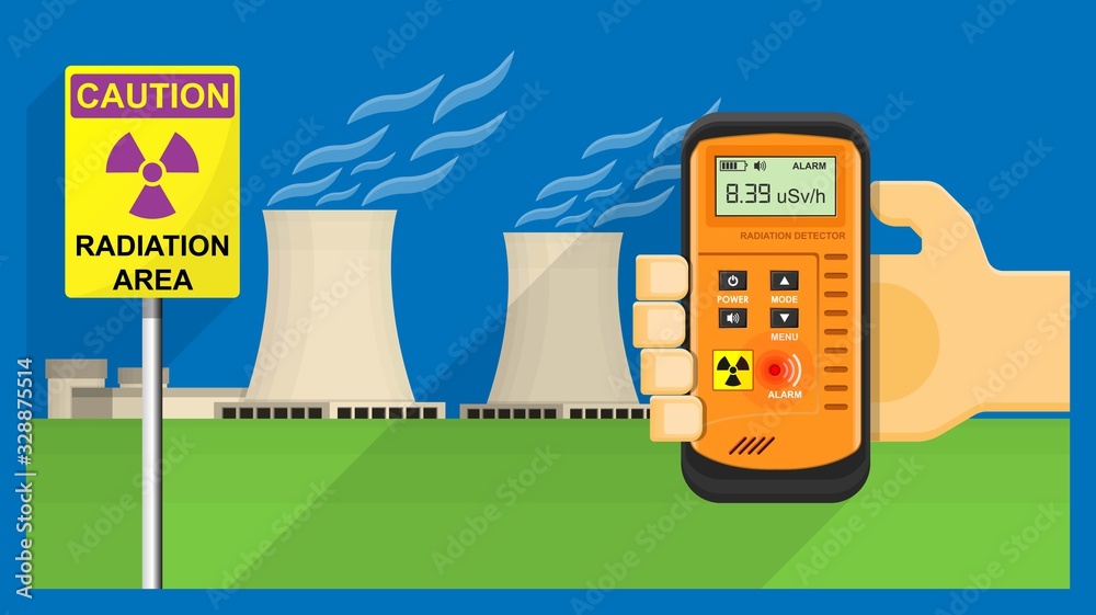 Radioactive detector test device leak nuclear meter measurement atomic ...