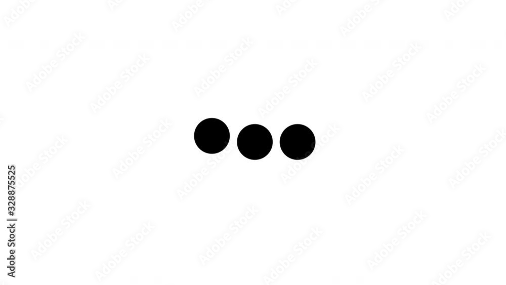 Element with typing or thinking dots slowly pulsing inside Loop. Аlpha ...