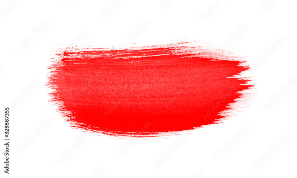 Abstract Red Paint Brush On Red Paint Smear Texture Stock Illustration ...