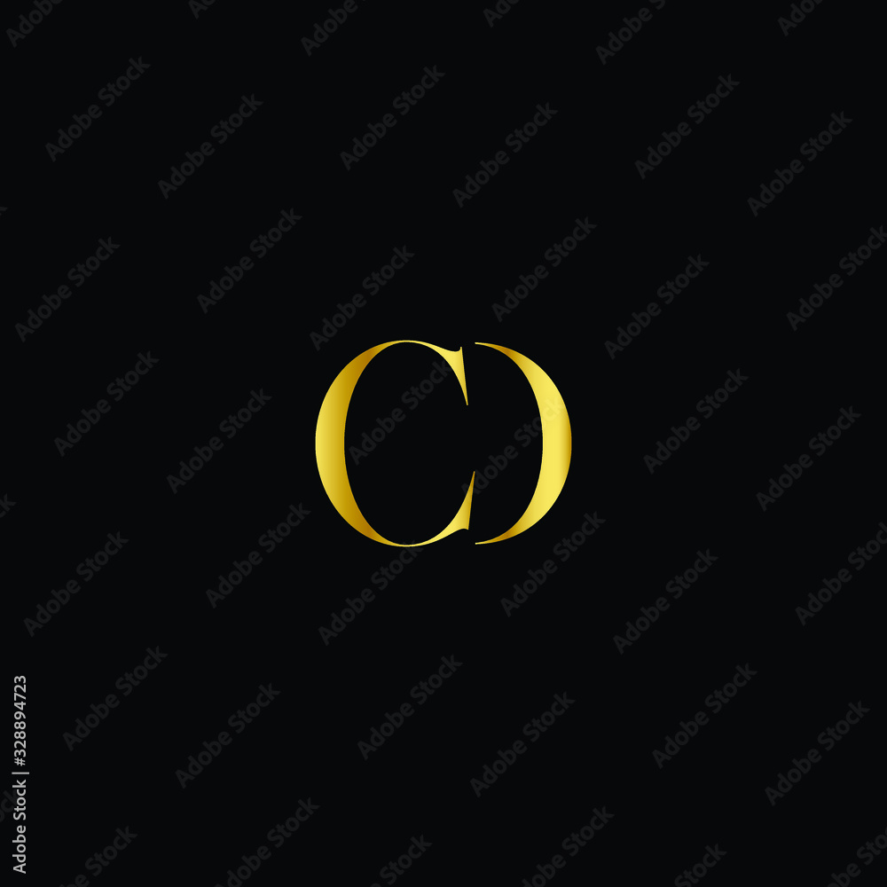 Letter C and D Monogram Logo Design Vector Stock Vector | Adobe Stock