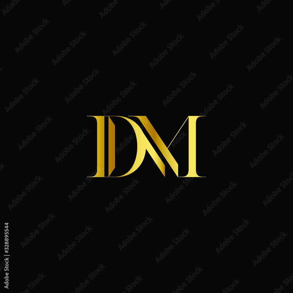 DM logo design template vector illustration Stock Vector | Adobe Stock
