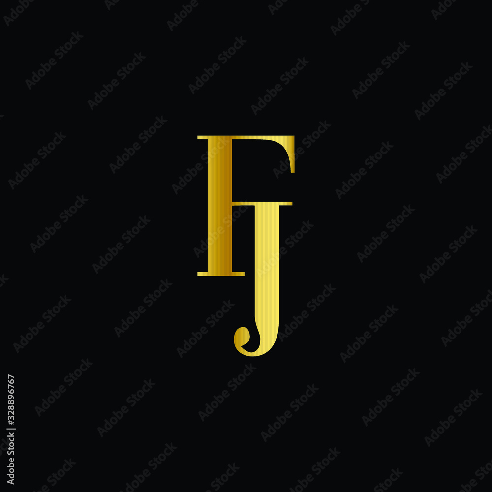 Creative Innovative Initial FJ logo and JF logo. FJ Letter Minimal ...
