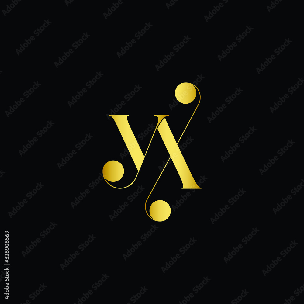 Initial YX Logo Design Vector Template. Creative Letter YX Business ...