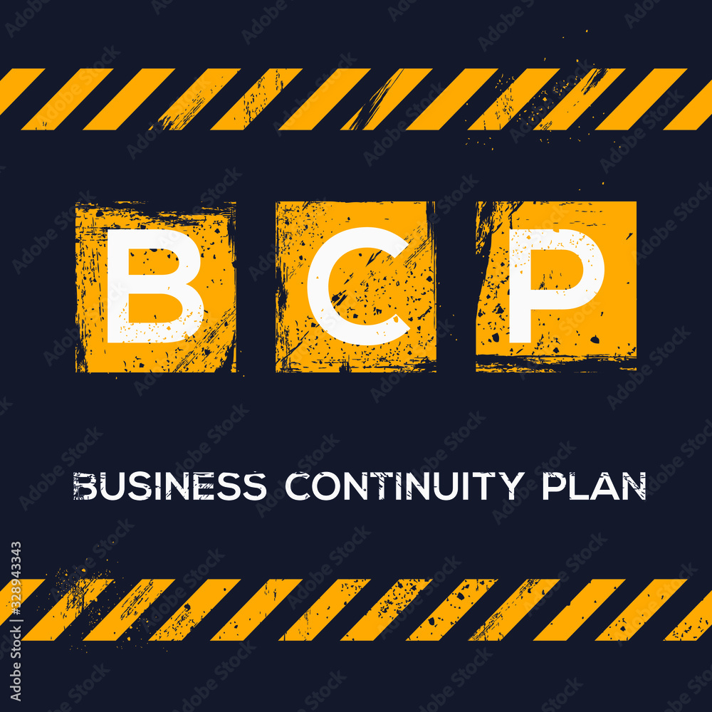 Creative logo , BCP mean (business continuity plan) . Stock Vector ...