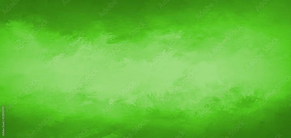 Green background in soft green color with dark grunge texture border ...