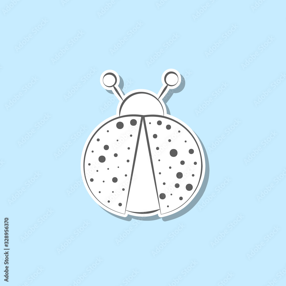 Simple Ladybug Outline