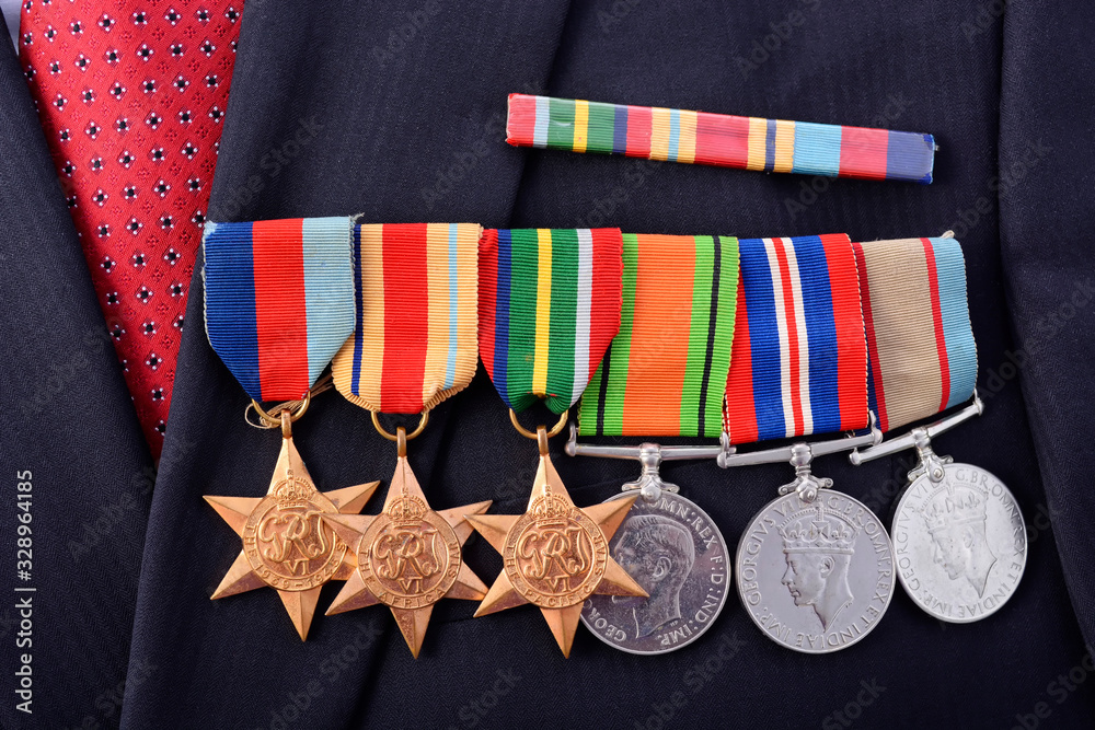 Original Australian Army Wwii Medals With The 1939 1945 Star Africa ...
