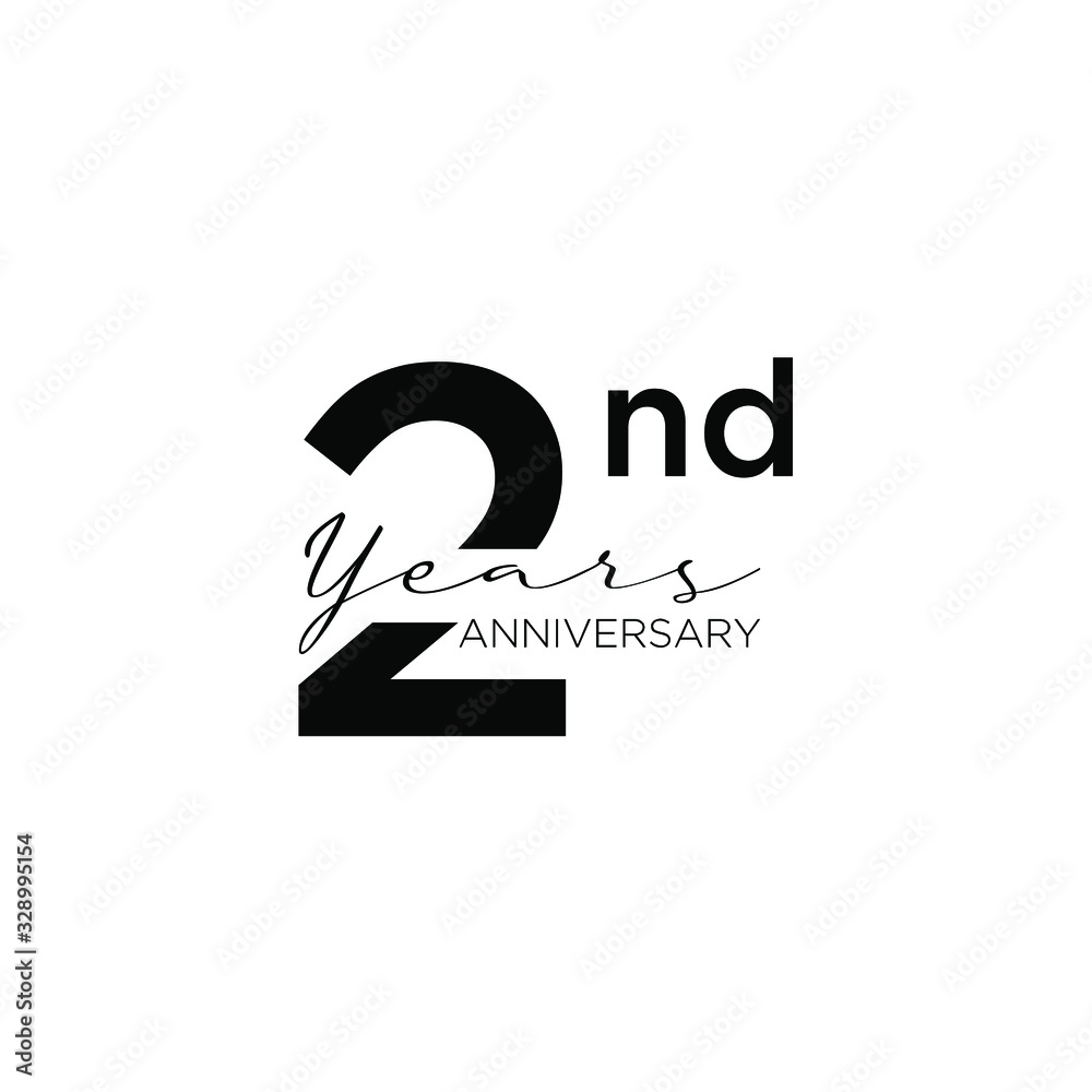 2nd black logo with ribbon design number icon Stock Vector | Adobe Stock