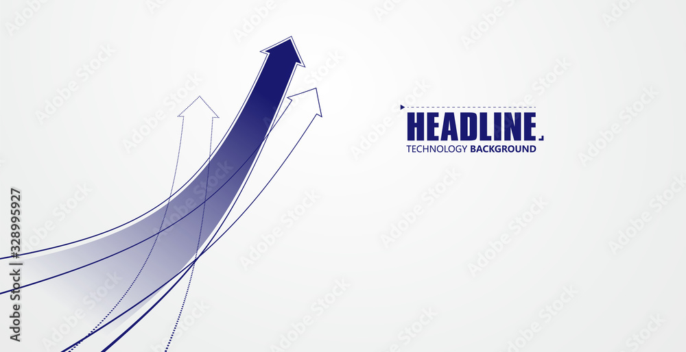 Several interlaced extended arrows symbolize the moral of growth and ...