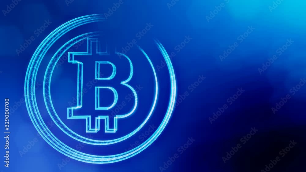 bitcoin logo inside circles like coin. Financial background made of ...