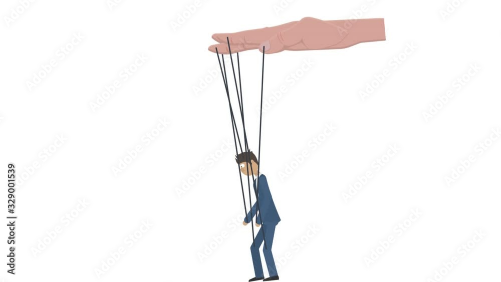 Puppet. Human manipulation, animation with the alpha channel enabled ...