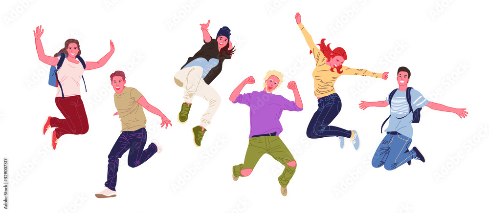 Happy Office Workers Clipart