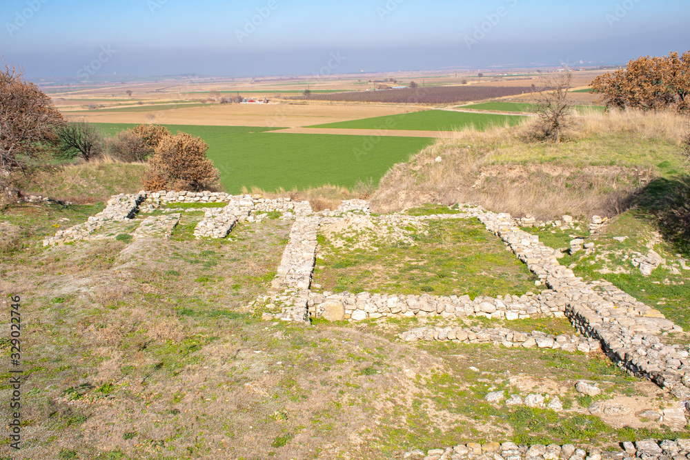 View through the Ancient City of Troy. The Ancient City of Troy is one ...