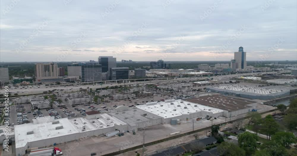 This video is about an aerial view of the Memorial City Mall area in ...