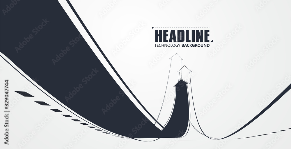 Several interlaced extended arrows symbolize the moral of growth and ...