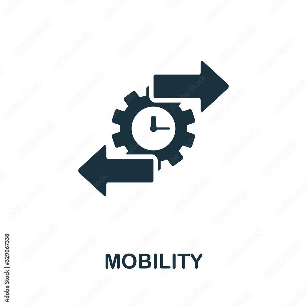 Mobility icon. Simple element from business disruption collection ...