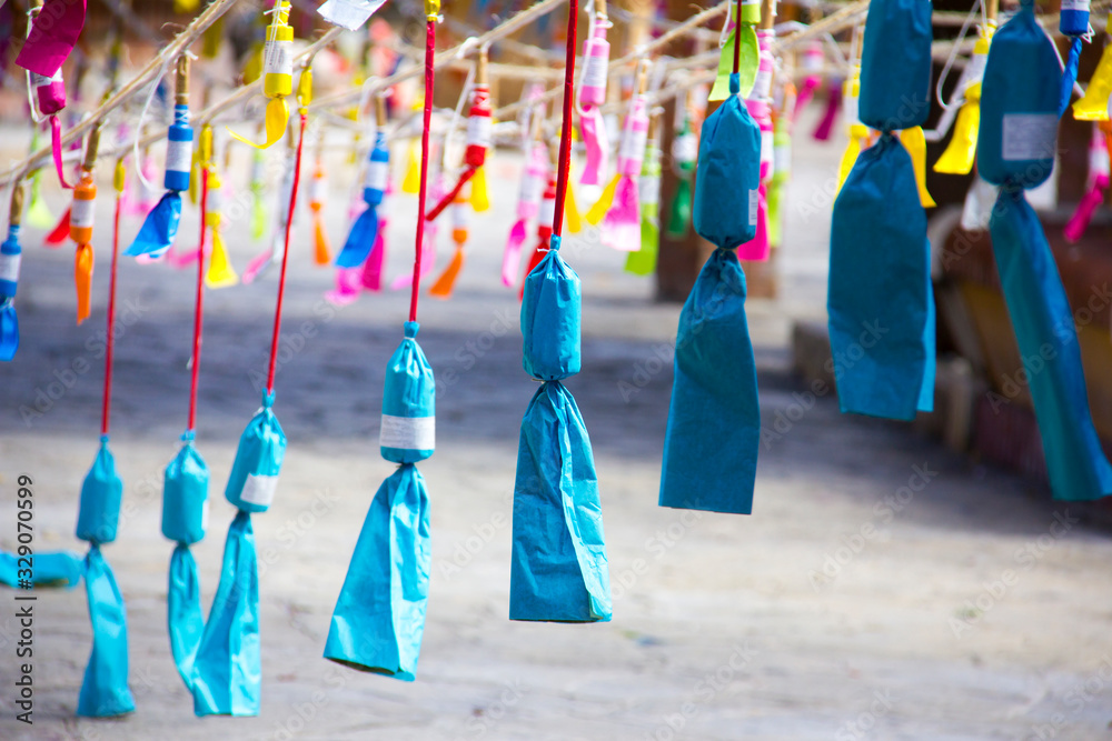 Many firecrackers ready for a Mascleta, a typical firework show in ...