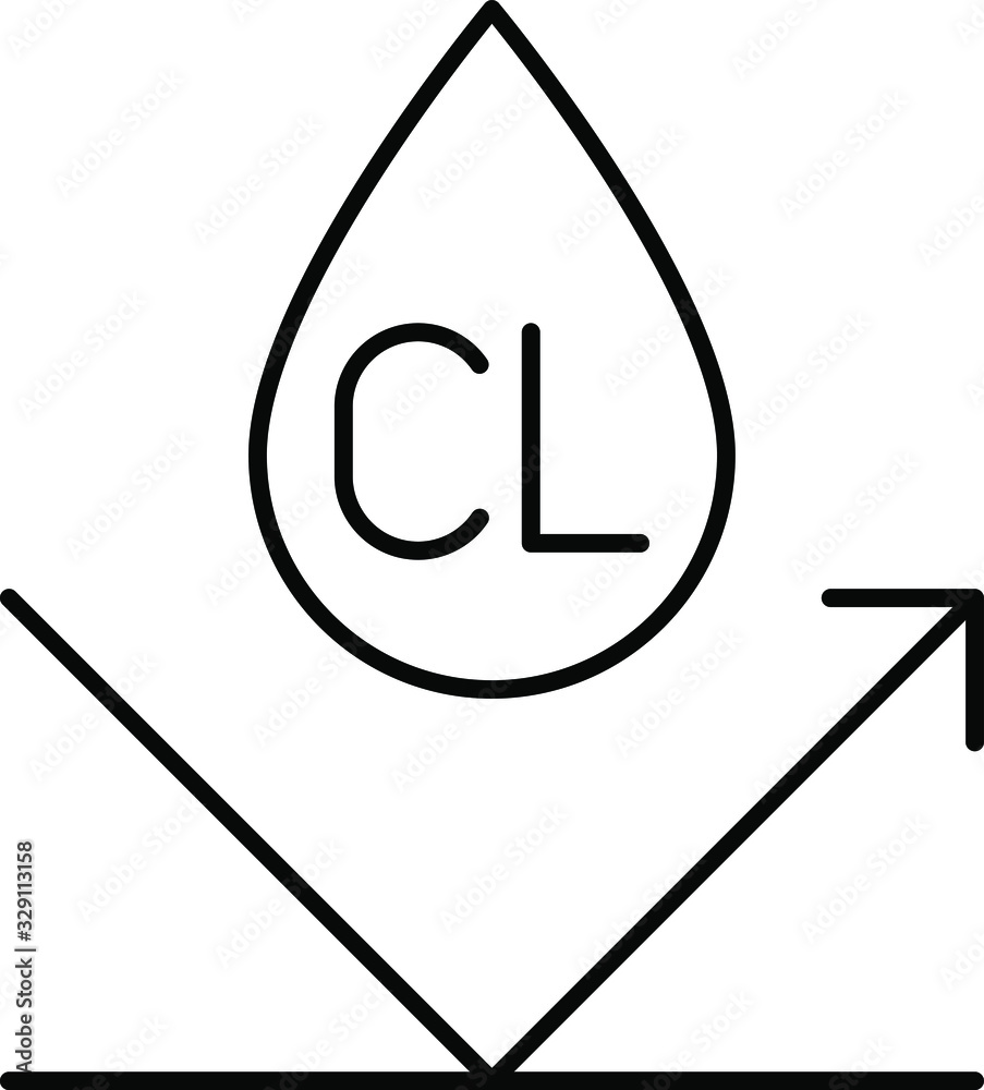 ultra chlorine resistance icon Stock Vector | Adobe Stock