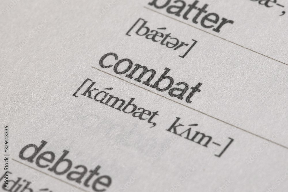 word combat and phonetic alphabet. Combat is fighting that takes place ...