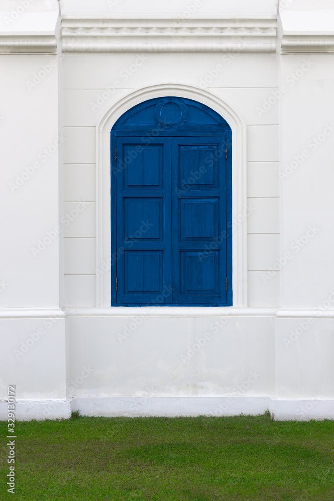 Architectural elements of the building Is an ancient window That has ...