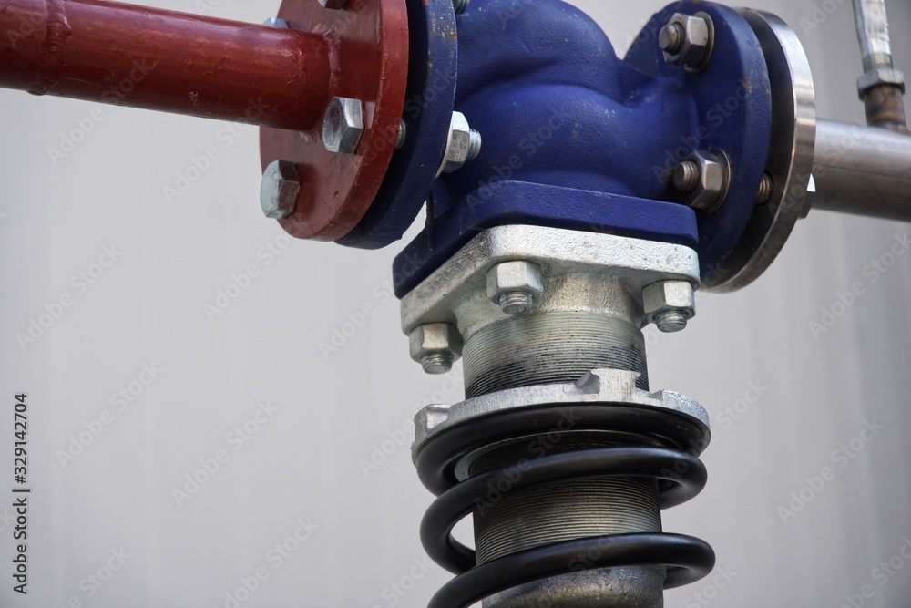 Pressure control valve equipment in piping systems Stock Photo | Adobe ...