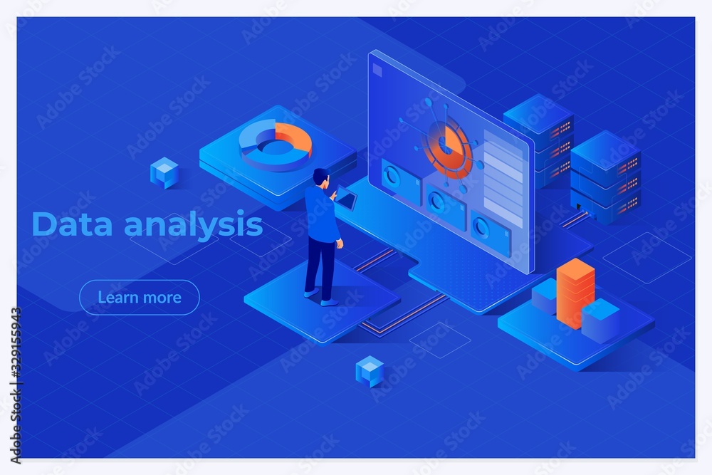 People interacting with charts and analyzing statistics. Data ...