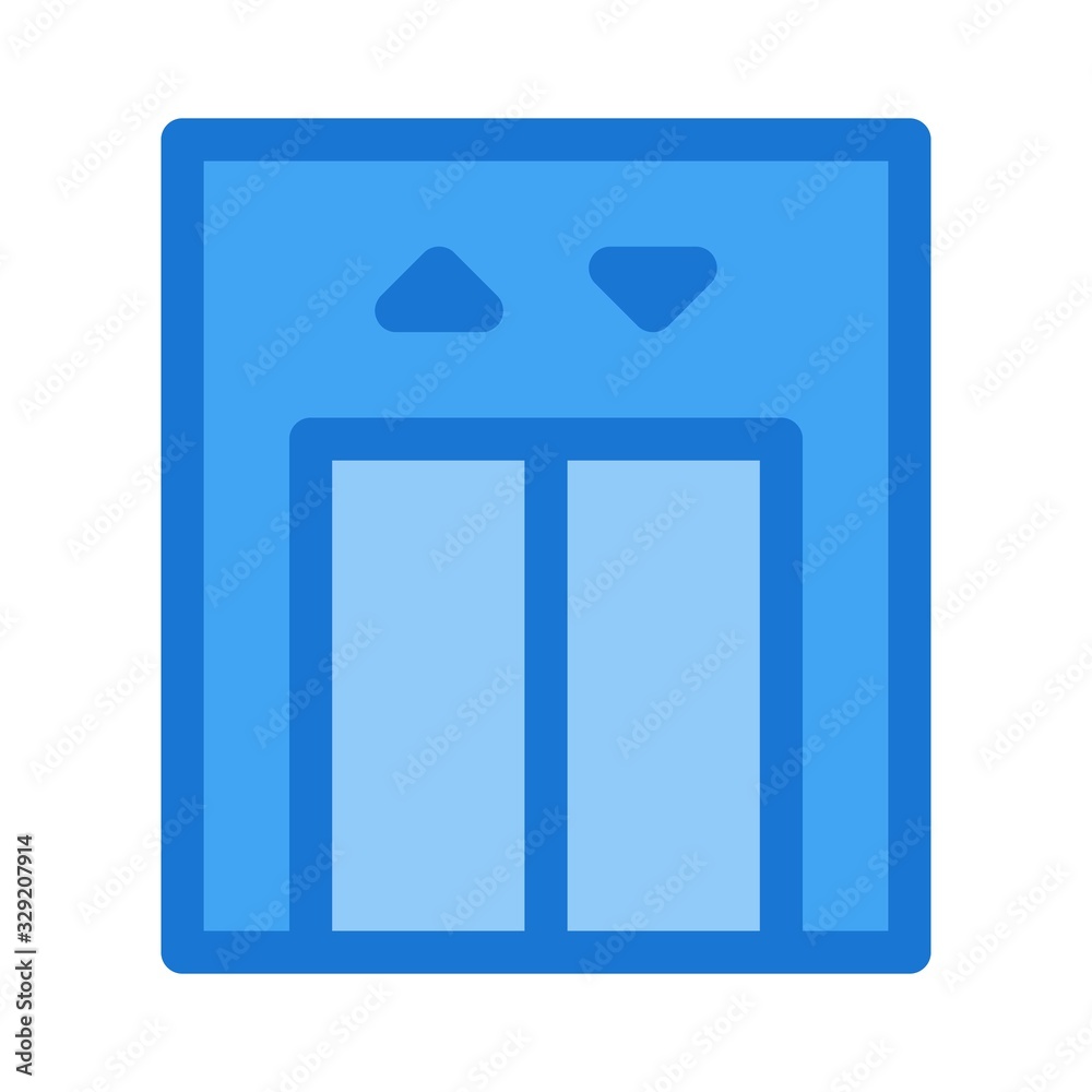 Elevator icon in flat style. Lift icon illustration for perfect web and ...