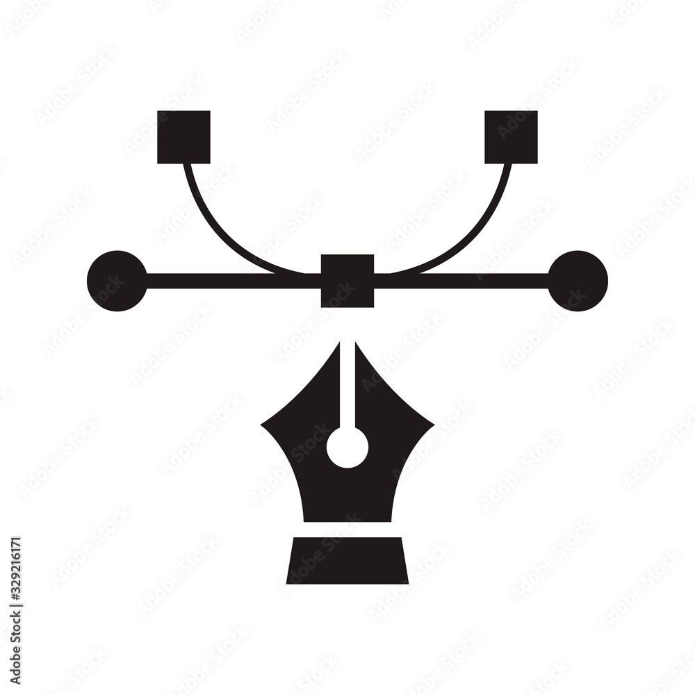 Pen tool cursor icon. Vector graphic illustration. Suitable for website ...