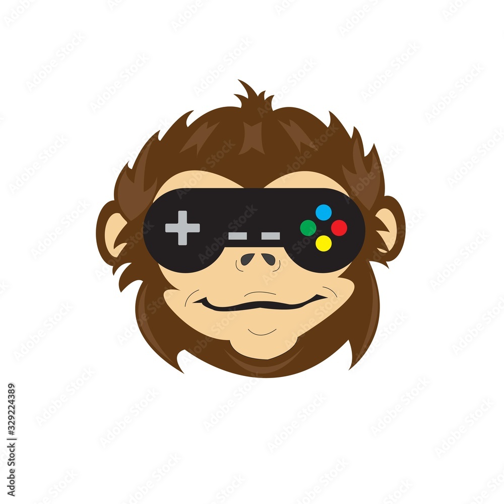 Monkey Gaming. Monkey mascot logo for eSports team. Monkey masoct logo ...