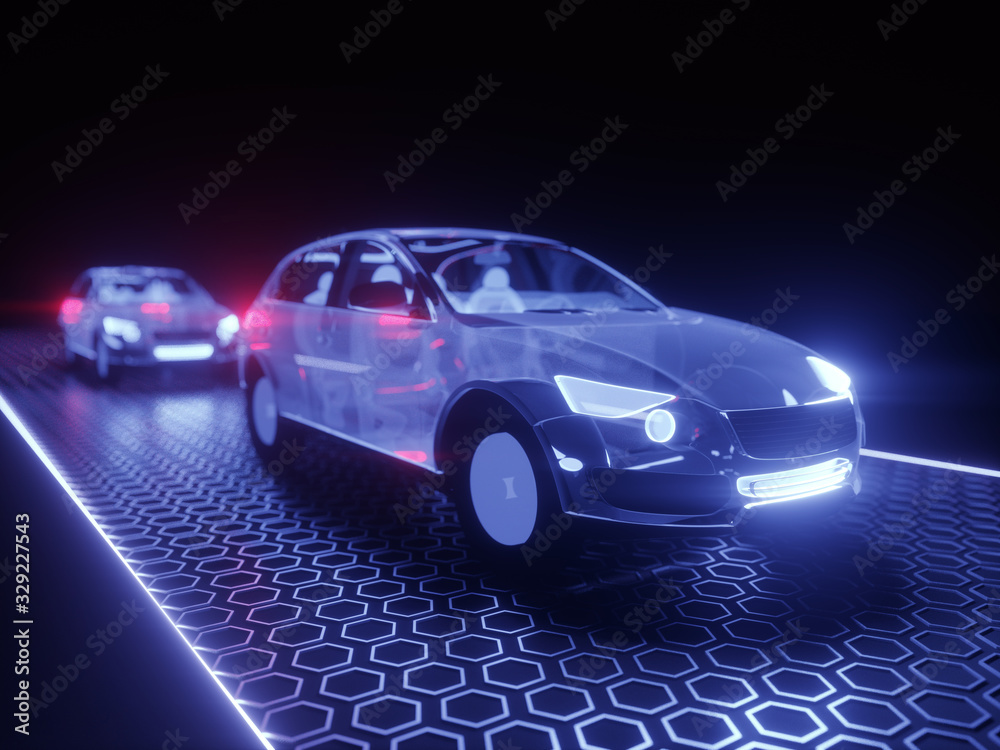 Driverless self driving, autonomous vehicle, autopilot vehicle with ...