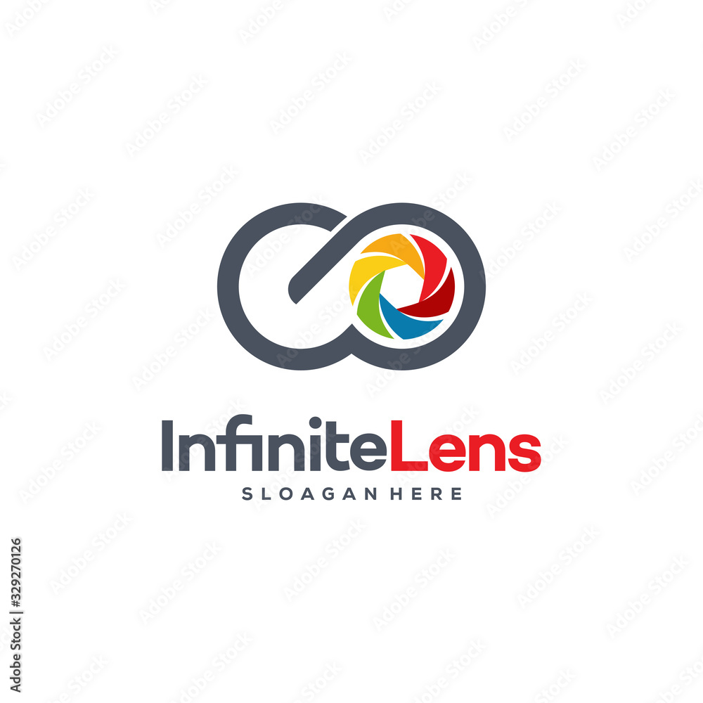 Infinity Lens Photography logo designs concept vector, Infinity and ...