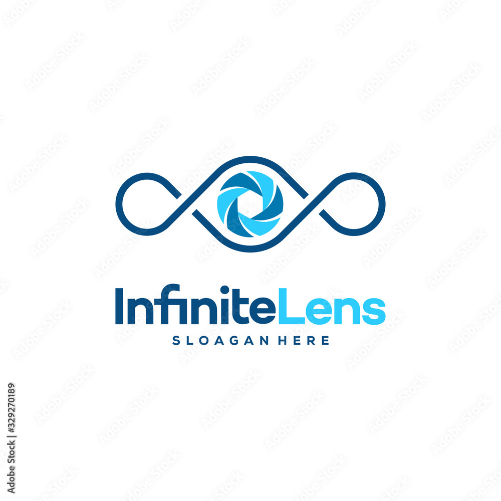 Infinity Lens Photography logo designs concept vector, Infinity and ...