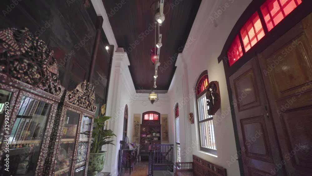 Unique Light Bulbs Hanging On The Wooden Ceiling At The Corridor ...