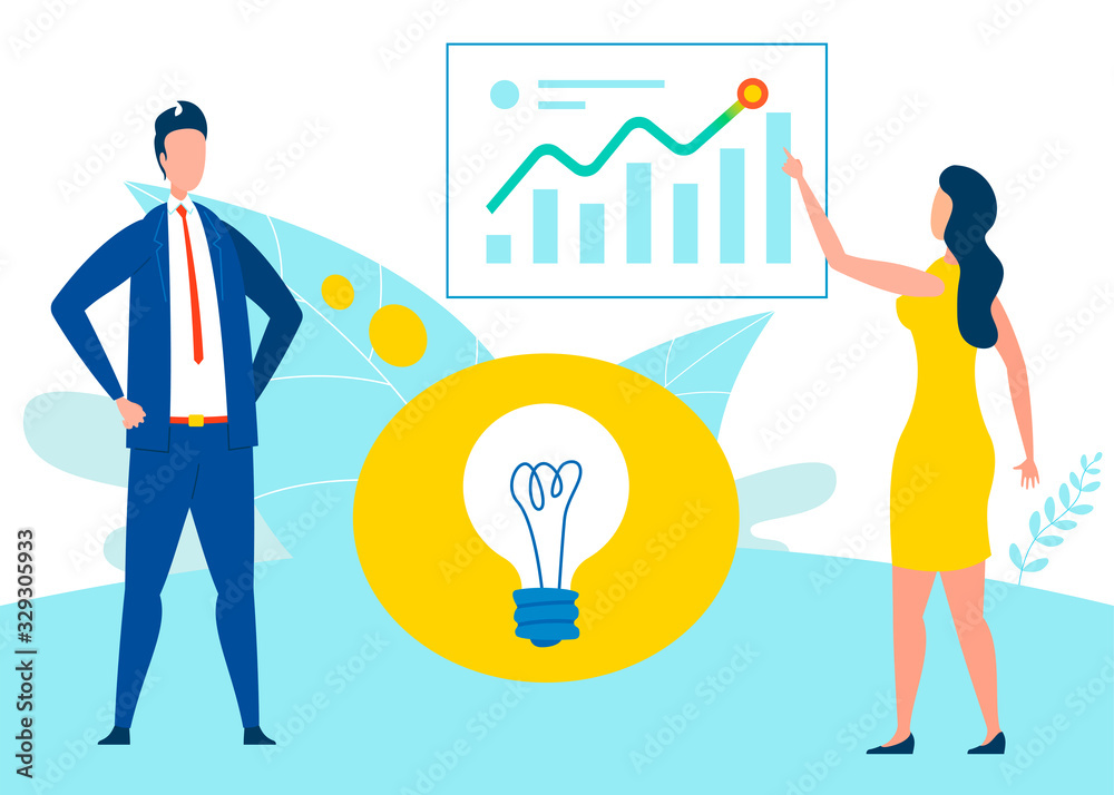 Business Development Idea Flat Vector Illustration. Cartoon Boss, Chief ...
